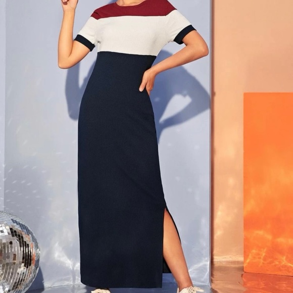 SHEIN | Dresses | Ribknit Split Side Dress | Poshmark